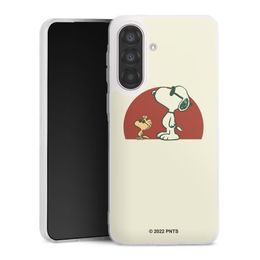 DeinDesign Galaxy A57 5G Handy Silikon H&uuml;lle Case transparent Handyh&uuml;lle Snoopy Official Licensed Product Kindheit Silikon Case