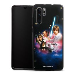 DeinDesign Huawei P30 Pro Handy Silikon H&uuml;lle Case schwarz Handyh&uuml;lle Star Wars Lightsaber Merchandise