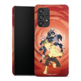 DeinDesign Galaxy A53 5G Handy Premium Case Smartphone Handyh&uuml;lle Schutzh&uuml;lle matt Sasuke Sakura Naruto Shippuden Premium Case