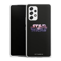 DeinDesign Galaxy A53 5G Handy Silikon H&uuml;lle Case wei&szlig; Handyh&uuml;lle Star Wars The Child The Mandalorian Silikon Case