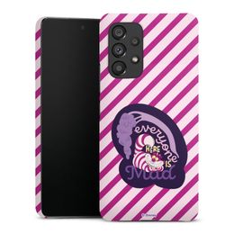 DeinDesign Galaxy A53 5G Handy Premium Case Smartphone Handyh&uuml;lle Schutzh&uuml;lle matt Alice In Wonderland Disney Grinning Cat Premium Case