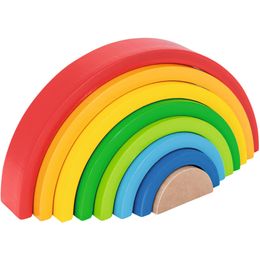 Stapelspielzeug Eichhorn "Regenbogen", bunt, Stapelspielzeug, BabyL:17,5cm, Holz, L:17,5cm