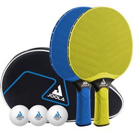 Tischtennisschl&auml;ger Joola "VIVID Outdoor", bunt (schwarz, blau, gr&uuml;n), Tischtennisschl&auml;gerB:165mm L:280mm T:45mm, B:165mm L:280mm T:45mm