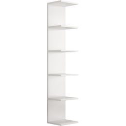 Wandregal OTTO HOME "Moid", wei&szlig;, B:29,8cm H:150cm T:25cm, Holzwerkstoff, Regale, Wandregal, dekorativer Stauraum, Wandmontage