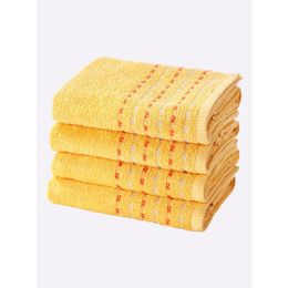 w&auml;schepur Handtuch W&Auml;SCHEPUR, gelb, B:50cm L:100cm, 100% Baumwolle, Handt&uuml;cher
