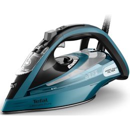 Tefal Dampfb&uuml;geleisen "Ultimate Pure, Autoclean-B&uuml;gelsohlen-Technologie, kurze Aufheizzeit", schwarz, blau, B:15,2cm H:15,5cm T:31,7cm, B&uuml;geleisen, Tropfstopp, Auto-Abschaltung, vertikales Dampfgl&auml;tten, FV9851, Dampfb&uuml;geleisen