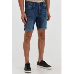 Jeansshorts Blend "BHGrilitsch", Herren, Gr. 3XL, US-Gr&ouml;&szlig;en, clear blau, Web, 98% Baumwolle, 2% Elasthan, unifarben, Basic, normal kurz, Jeans Jeansshorts, Stilvolle 5-Pocket-Jeansshorts mit leichten Destroyed-Effekten