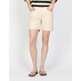 Boyfriend-Hose Gang "Gang Jeans Short 94NICA SHORTS", Damen, Gr. 26, beige (sand beige), Stoff, 97% Baumwolle, 3% Elasthan, Hosen