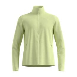 Odlo Grid Fleece Midlayer Full Zip Bekleidung Herren gr&uuml;n