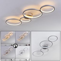 hofstein Rodekro Deckenleuchte LED Nickel-Matt, 4-flammig