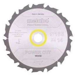 Metabo Power cut wood - professional 628292000 Kreiss&auml;geblatt 165 x 20 x 1.4 mm Z&auml;hneanzahl: 14 1 St.
