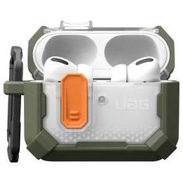 Urban Armor Gear Plasma Schutzh&uuml;lle f&uuml;r Ladecase AirPods Pro 3 (2025) Oliv, Transparent, Orange