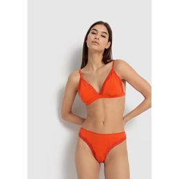 LSCN BY LASCANA Bralette orange Gr. 40/42 f&uuml;r Damen. Ohne B&uuml;gel. Nachhaltig.