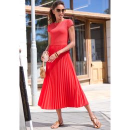 Lascana Damen Midikleid, rot, Gr&ouml;&szlig;e 46