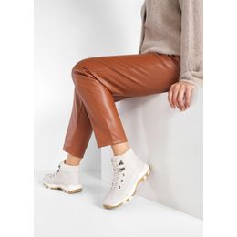 bonprix Gef&uuml;tterte Schn&uuml;rboots, beige, Gr.42, Stylish und bequem: Winter Schn&uuml;r Boot mit Pl&uuml;schfutter, aus Vegan