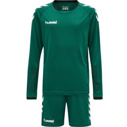 Hummel Sportanzug 'Core' Jungen Gr&ouml;&szlig;e 164 dunkelgr&uuml;n / schwarz / wei&szlig;
