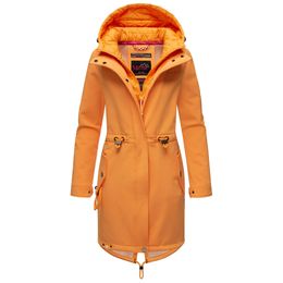 Softshelljacke Marikoo "Marikoo Mount Presanella Damen Jacke B965", Damen, Gr. M, orange (apricot sorbet), Obermaterial: 95% Polyester PES. 5% Elasthan EL., Jacken Softshelljacke
