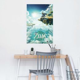 Poster Reinders "Legends of Zelda", blau (farbe bild(er): blau), B:61cm H:91,5cm T:0,1cm, Holzwerkstoff, Bilder, Poster