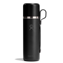 Thermoflasche Hydro Flask "Trinkflasche 28 OZ HOT FLASK AND CUP", schwarz, H:30cm, Edelstahl, Trinkflaschen, Thermoflasche, Auslaufsicher, All-in-One Design