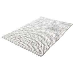 Kleine Wolke Badteppich Switch, Hellgrau, Textil, Streifen, rechteckig, 60x90 cm, Oeko-Tex&reg; Standard 100, f&uuml;r Fu&szlig;bodenheizung geeignet, Badtextilien, Badematten