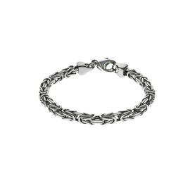 Armband ZEEme "Silber 925 poliert K&ouml;nigskette 5mm breit", wei&szlig;, Armb&auml;nder, Damen, 20cm, Silber 925 (Sterlingsilber), gl&auml;nzend, Armband