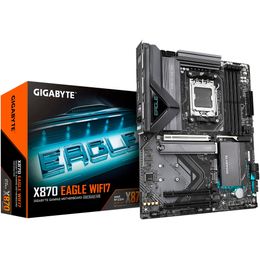 Gigabyte Mainboard "X870 EAGLE WIFI7 Mainboard - Unterst&uuml;tzt AMD Ryzen 9000 CPUs, 14+2+2 P", schwarz, B:8,1cm H:27cm T:33,8cm, Mainboards