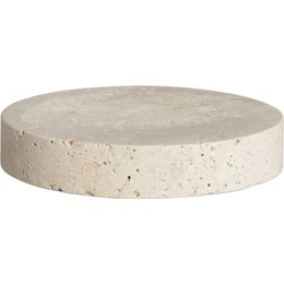 M&ouml;ve Seifenschale M&Ouml;VE "Travertine Grace", creme, B:10cm H:2,5cm T:14cm, Naturstein, Seifenhalter