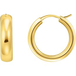 Paar Creolen Thomas Sabo "Schmuck Silber 925 Ohrringe Chunky-Design", gold (gelbgoldfarben), Ohrringe, Damen, Silber 925 (recycelt)