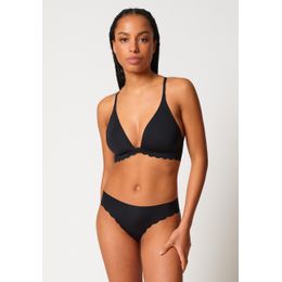 B&uuml;gelloser BH Skiny "Sensation", Damen, Gr. 75, Cup B, schwarz, Obermaterial: 56% Polyamid, 44% Elasthan, unifarben, BHs
