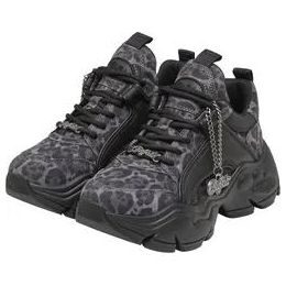 Trainingsschuh Buffalo "Buffalo Binary C - Vegansuede", Damen, Gr. 40, grau leo, unifarben, Schuhe