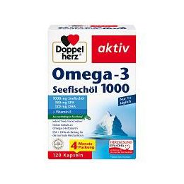DOPPELHERZ Omega-3 Seefisch&ouml;l 1000 Kapseln 120 St