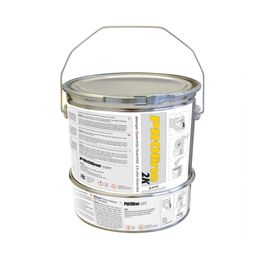 Moravia PROline-paint 2K-Hallenbeschichtung aus Epoxidharz (5 l silbergrau RAL 7001) f&uuml;r Bodenmarkierung und Versiegelung, 263.25.357)