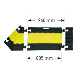 Moravia Kabelbr&uuml;cke gro&szlig; Winkelst&uuml;ck 45 Grad rechts 500 x 200 x 600 x 75 mm (279.26.562)