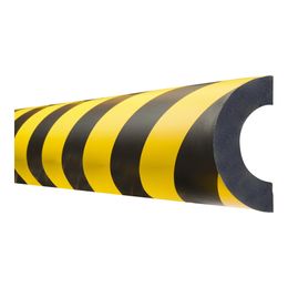 Moravia Prallschutz MORION Rohrschutz 85 f&uuml;r Rohre 70 - 100 mm gelb/schwarz magnetisch (422.20.581)