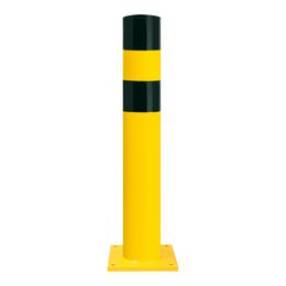 Moravia Rammschutz-Poller XL Stahl schwarz/gelb 194 x 1200 mm zum Aufd&uuml;beln (199.15.151)