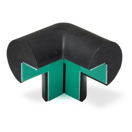 Moravia Prallschutz MORION Kreis Kantenschutz 40 x 40 Au&szlig;enecken dreischenkelig schwarz (422.19.578)