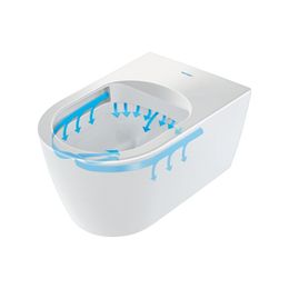 Duravit Wand-WC, Tiefsp&uuml;ler Set Comp Me by Starck mit WC-Sitz, 4,5 l, Rimless, wei&szlig; (45300900A1)