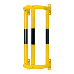 Moravia Rohrschutz Gro&szlig; 1000 schwarz/gelb 1000 x 350 x 300 mm mit Wandplatten (200.28.423)