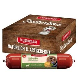 Fleischeslust Nassfutter Hund Adult Futterbox Wild, Rind, Kartoffel & Heidelbeere 6x800 g