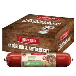 Fleischeslust Nassfutter Hund Adult Futterbox Ente, Apfel & Amarant 6x800 g