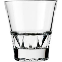 Cocktailglas Libbey "Libbey Rocks Glas, 12er Set -GALLERY-", transparent, H:10,5cm &Oslash;:10cm, Glas, Trinkgef&auml;&szlig;e, Cocktailglas, hochwertig verarbeitet, im modernen Design