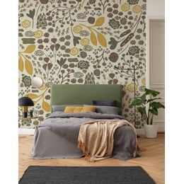 Fototapete Komar "Komar Vlies Fototapete - Wild Fields - Gr&ouml;&szlig;e 250 x 250 cm", lila (modern), L:2,5m, Vlies, Tapeten