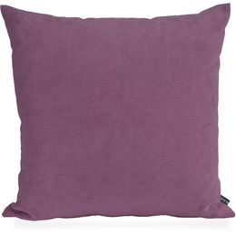 HOCK Dekokissen H.O.C.K. "Versatil", lila (mauve, unifarben), B:50cm H:10cm L:50cm, Baumwolle, Polyester, Dekokissen_Sitzkissen_Kissenh&uuml;llen, Sofakissen inkl. F&uuml;llung, 50x30cm, einfarbig, pink, Samt, Dekokissen