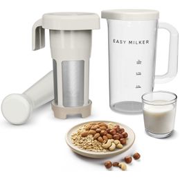 Tefal Zerkleinerer "Easy Milker", creme, beige, B:15,2cm H:31,6cm T:15,2cm, Zerkleinerer, Pflanzenmilchzubereiter, kein Abfall, mit allen Stabmixern kompatibel