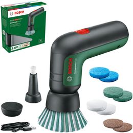 Bosch Home and Garden Akku-Oberfl&auml;chenb&uuml;rste BOSCH HOME & GARDEN "UniversalBrush Set", gr&uuml;n (schwarz), Elektroreinigungsb&uuml;rsten, mit verschiedenem Zubeh&ouml;r und Aufbewahrungstasche