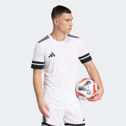 Fu&szlig;balltrikot adidas Performance "SQUA25 JSY M", Herren, Gr. M, schwarz-wei&szlig; (wei&szlig;, schwarz), Obermaterial: 100% Polyester, Rundhals, Trikots Fu&szlig;balltrikot