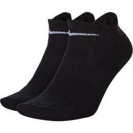 Funktionssocken Nike "U NK EVERYDAY LTWT NS 6PR 132", Damen, Gr. XL (46/50), schwarz, wei&szlig;, Obermaterial: 66% Baumwolle, 32% Polyester, 2% Elasthan, Socken, f&uuml;r sportliche Aktivit&auml;ten und Fitness, weiches, elastisches Garn