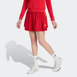 Sweatrock adidas Sportswear "HOUSE OF TIRO", Damen, Gr. L, team power rot 2, crew gelb, dunkelblau, Obermaterial: 100% Polyester, R&ouml;cke