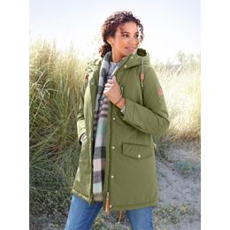 WITT Damen Regenjacke mit Wattierung, oliv, Gr&ouml;&szlig;e 36