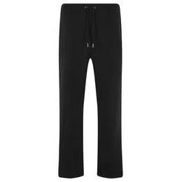 Stoffhose Urban Classics "Urban Classics Fluffy Pintuck Trackpants", Herren, Gr. L, US-Gr&ouml;&szlig;en, schwarz, 61% Viskose, 34% Polyimid, 5% Elasthan, normal, Hosen Stoffhose